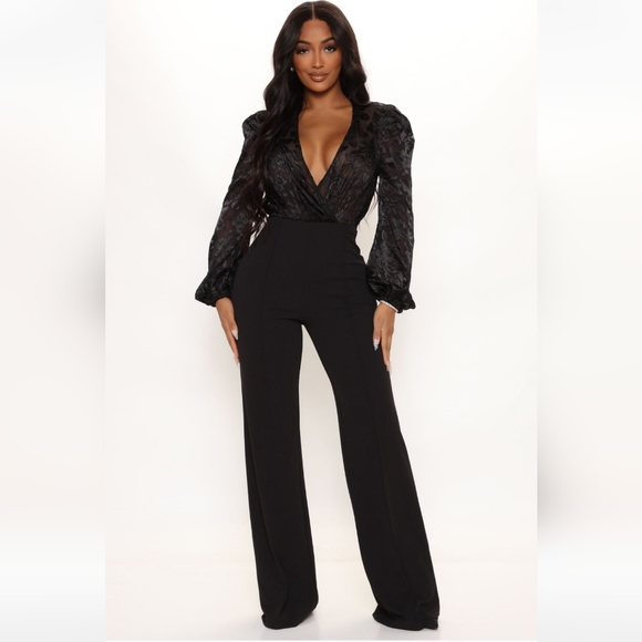 Fashion Nova | Pants & Jumpsuits | 2fer Jumpsuit Black | Poshmark